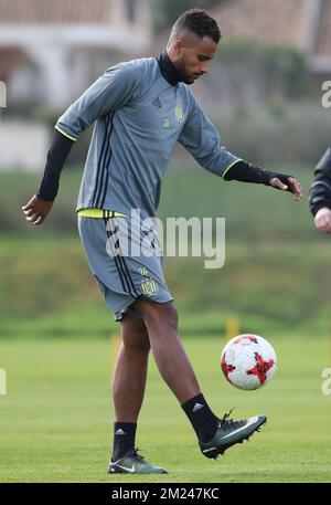 Anderlecht's new player Isaac Kiese Thelin fights for the ball during ...