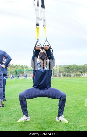 Club's Anthony Limbombe pictured during the second day of the winter ...