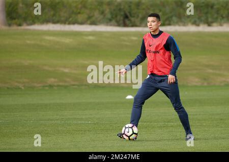 Club's Laurent Lemoine (C) pictured during the second day of the winter ...