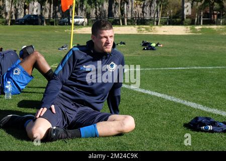 Club's goalkeeper Ludovic Butelle pictured during the seventh day of ...