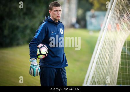Club's goalkeeper Ludovic Butelle pictured during the seventh day of ...