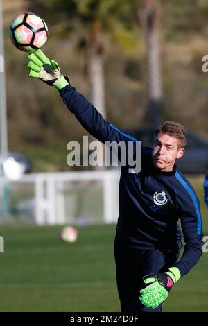 Club's new goalkeeper Ethan Horvath pictured during the second day of ...