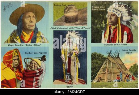 Capt. Som-Kim, 'Police Officer'. Indian God. Young Chief Jimmy Louis ...