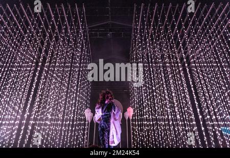 Governors Ball - Purity Ring in concert Stock Photo - Alamy