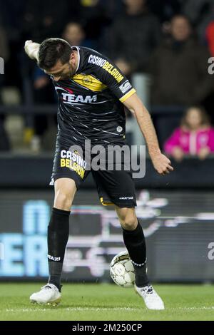 Lokeren's Marko Miric pictured in action during the Jupiler Pro League ...