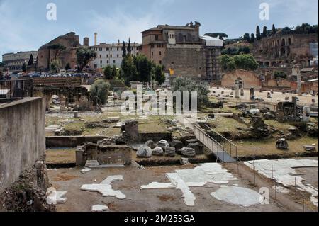 The Roman forum, represented the political, legal, religious and ...