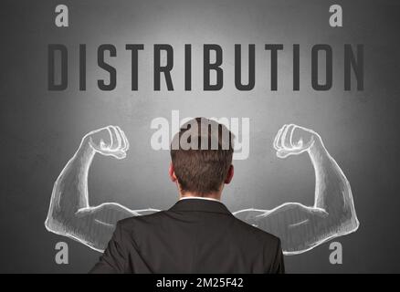 Rear view of a businessman, powerfull business concept Stock Photo - Alamy