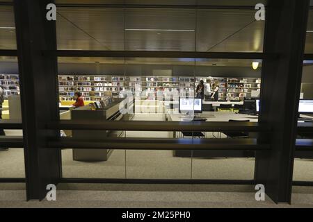 Illustration picture shows the new library called 'De Krook', after it ...