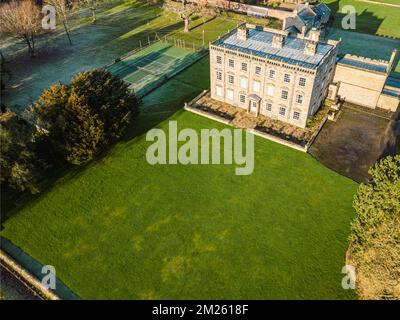 Grade 2 listed detached mansion house Stock Photo - Alamy
