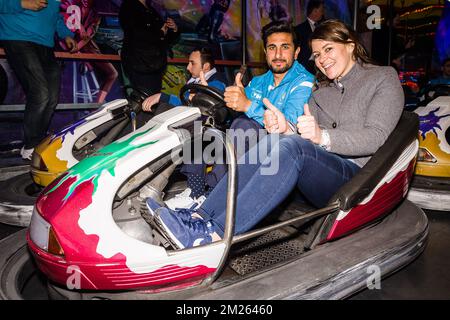 Gent's Kenneth Saief pictured during a visit of players of Belgian ...