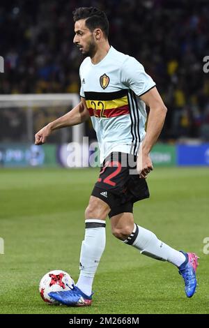 Belgium's Nacer Chadli pictured in action during a the match between ...