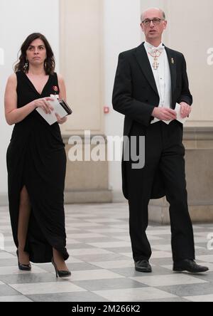Royal Palace vice comunication director Rafike Yilmaz (R) and (2ndR ...