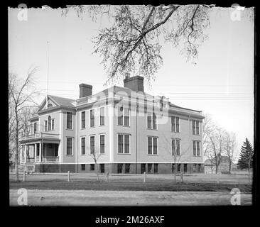 Center School , Buildings. Hingham Public Library Glass Slide ...