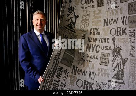 CEO of textile floor coverings producer Balta Tom Debusschere poses for ...