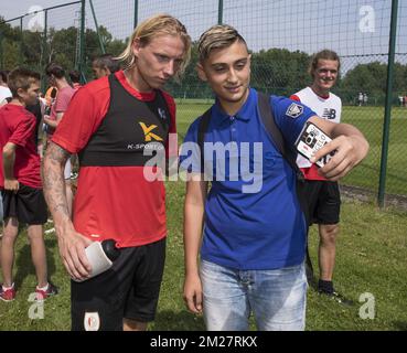 Standard's Jonathan Legear pictured during the Jupiler Pro League match ...