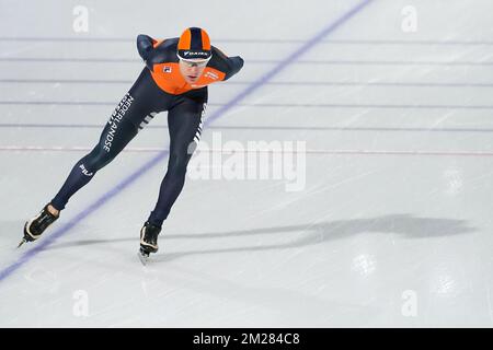 CALGARY, CANADA - DECEMBER 13: Mats Stoltenborg of Team Jumbo Visma ...
