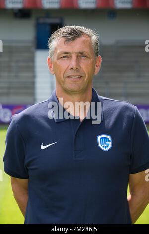 Genk's goalkeeper coach Guy Martens poses for a portrait picture at the ...