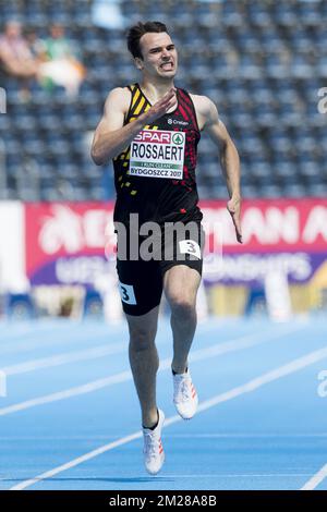 Michael Rossaert pictured in action during the men's 400m on the first ...