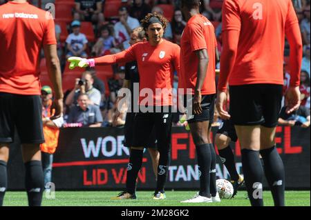 Standard's goalkeeper Guillermo Ochoa pictured during the second day of ...