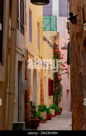 Old Town Chania in Souda Bay on the Island of Crete Stock Photo - Alamy