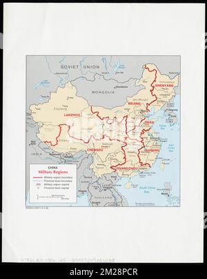 China Military Regions map Stock Photo - Alamy