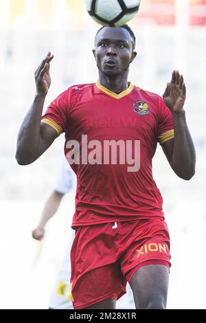 Moussa Traore of first division soccer team Zulte-Waregem pictured at ...