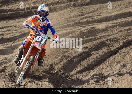 Spanish Jorge Prado Garcia pictured in action during the MX2 race at ...