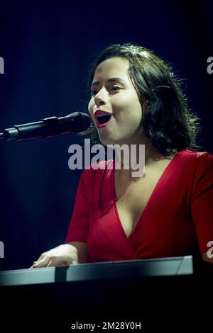 Mia Lena performs at the first day of the 16th edition of the Brussels ...