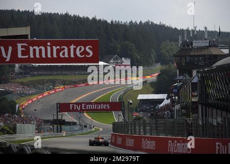 Red Bull's Australian driver Daniel Ricciardo pictured during the Spa ...