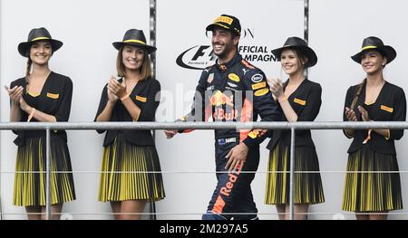 Red Bull's Australian driver Daniel Ricciardo pictured during the free ...