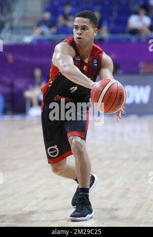 Belgium's Emmanuel Manu Lecomte pictured in action during a basketball ...