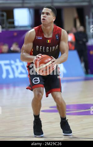 Belgium's Emmanuel Manu Lecomte pictured during a basketball match ...