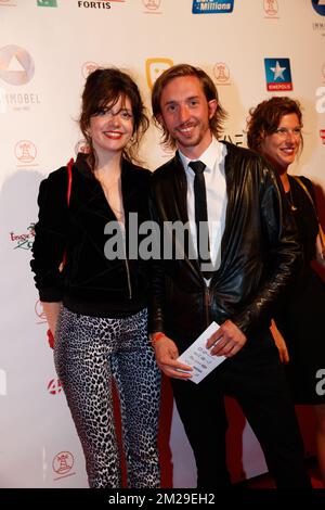 actress Greet Verstraete and actor Robrecht Vanden Thoren pictured at ...