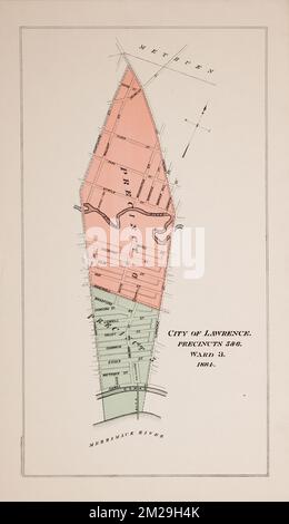 City of Lawrence, precincts 1 & 2, ward 1 ,. Lawrence Public Library ...