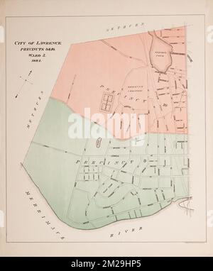 City of Lawrence, precincts 3 & 4, ward 2 ,. Lawrence Public Library ...