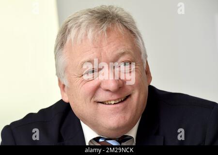 Marcel Buelens, CEO Airport Ostend Bruges pictured during a press ...