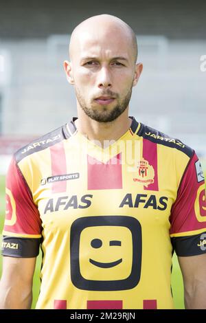 Mechelen's Edin Cocalic poses for photographer at the 2018-2019 season ...