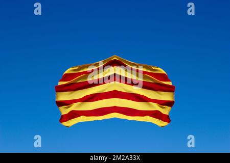 Catalan flag | Drapeau Catalan 21/08/2016 Stock Photo - Alamy