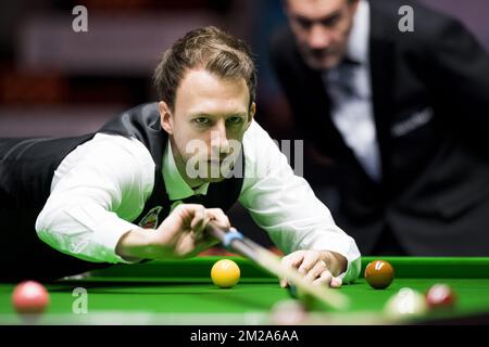 Judd Trump pictured in action during a game between English Judd Trump ...