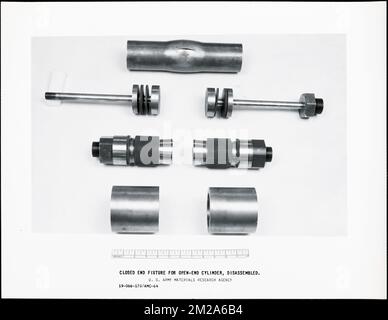 Closed end fixture for open-end cylinder assembly , Armories, Ordnance ...