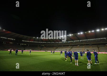 Cyprus' players attend a training session of Cyprus national soccer ...