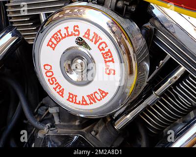 Harley Davidson of the Hells Angels | Harley Davidson des Hells Angels 11/10/2017 Stock Photo ...