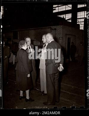Col. Mesick with Edith Nourse Rogers and man , Armories, Ordnance ...