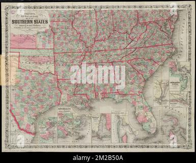 Southern States , Railroads, Southern States, Maps, Southern States ...