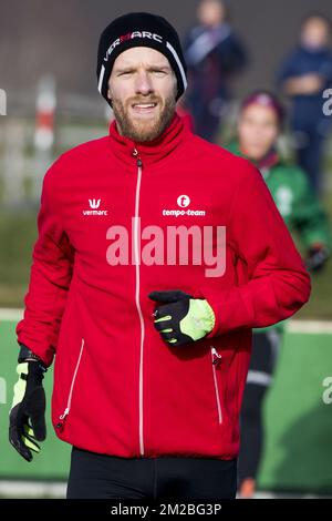 Belgian Lander Tijtgat pictured in action during the Senior Men Race at ...