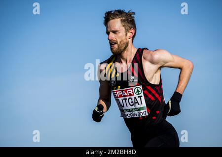 Belgian Lander Tijtgat pictured in action during the Senior Men Race at ...
