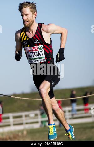 Belgian Lander Tijtgat pictured in action during the Senior Men Race at ...