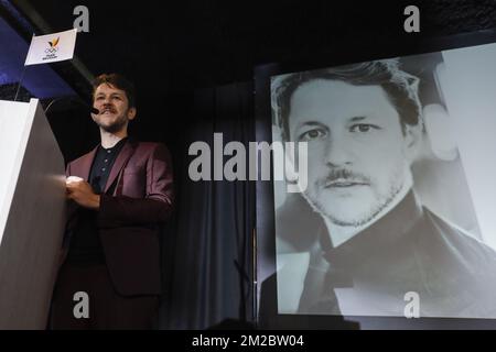 Singer Sioen pictured during a press conference of Belgian Olympic ...