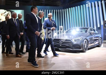 King Philippe - Filip of Belgium (CL) attends a hockey game between ...