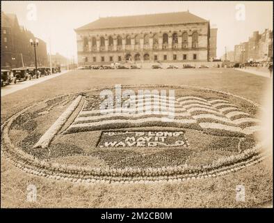 Copley Square and the library , Public libraries, Plazas, Flowers ...
